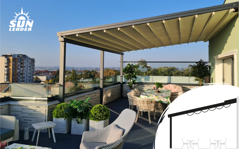 Pergole Retractabile de tip Flat (acoperire terase) - Arhispec.ro!